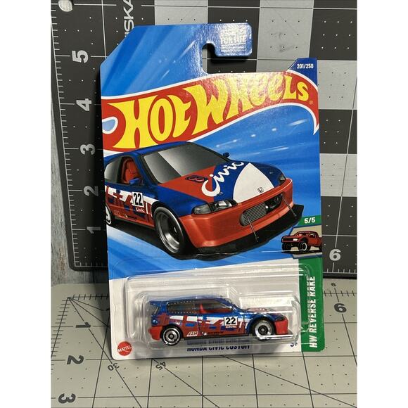 Hot Wheels | Toys | 225 Hot Wheels Hw Reverse Rake 55 Honda Civic ...